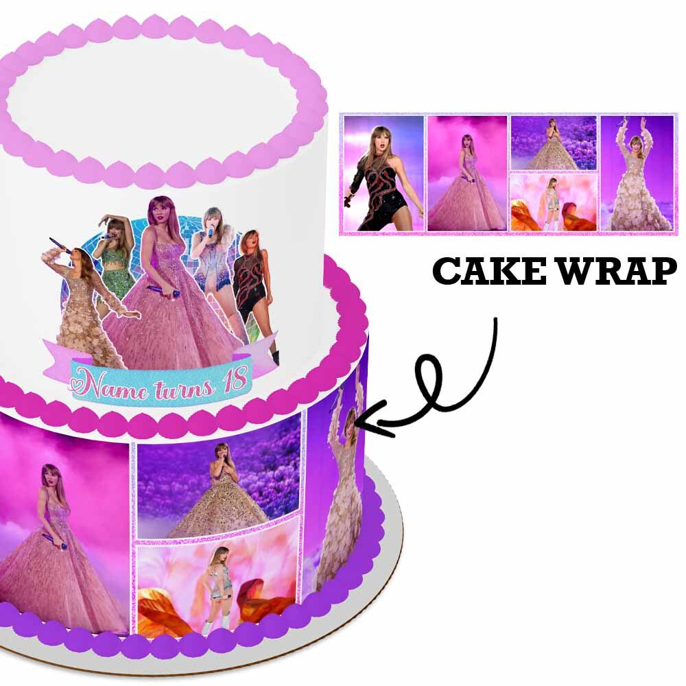 Cake Wrap Taylor Swift Edible Cake Toppers